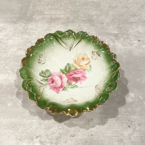 Antique | Dining | Antique Ipf Ilmenau Germany Hand Painted Green ...
